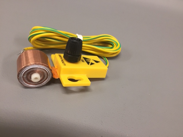 Facility Floor Earth Bracket w/ Adhesive Copper Strip