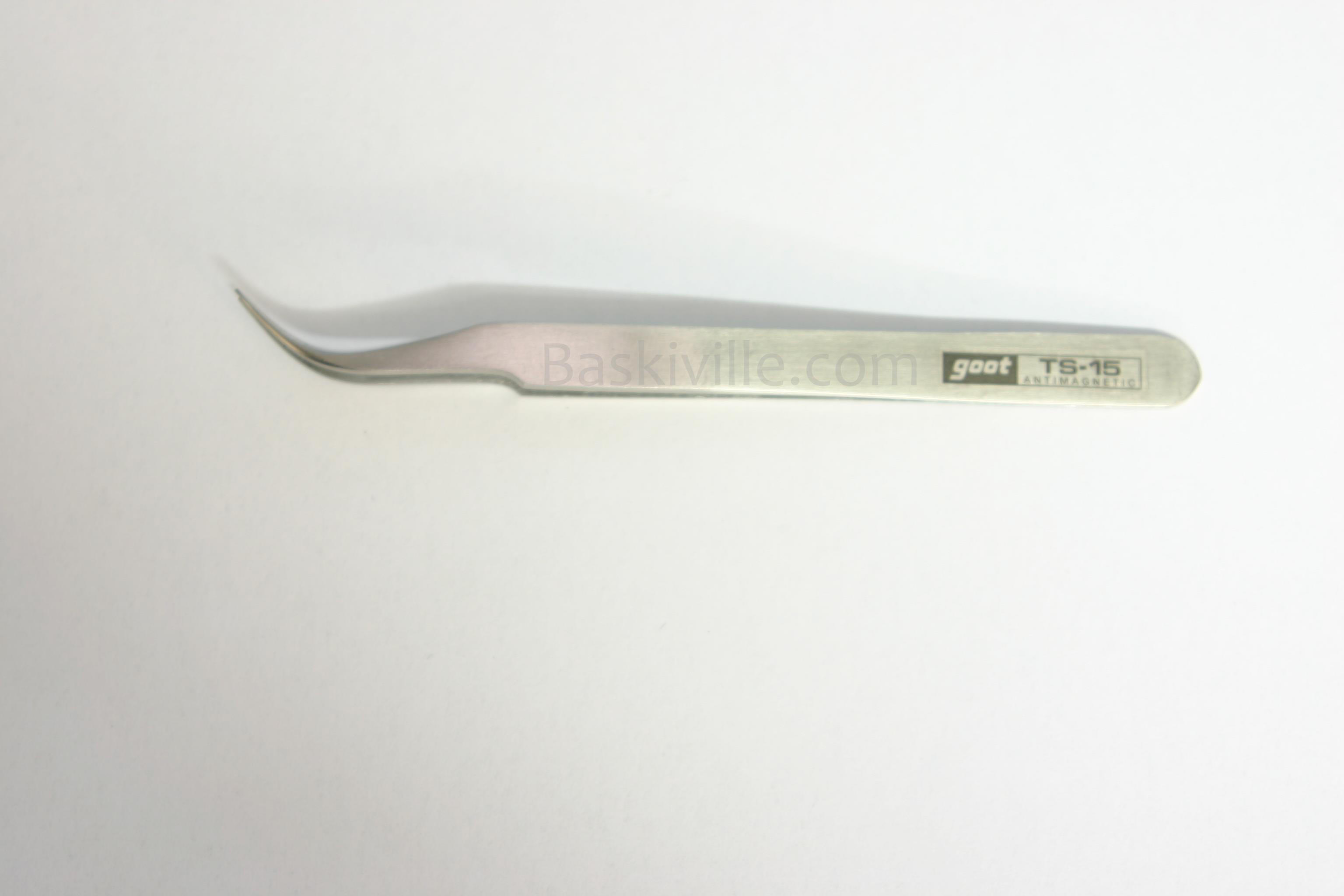 TS-15 Tweezers, Curved Fine Point Precision