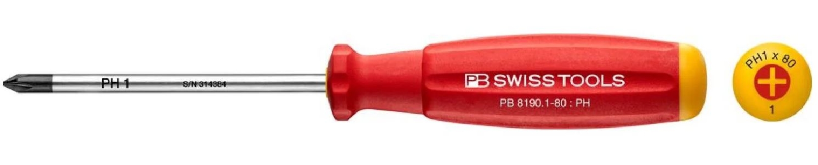PB SWISS PHILLIPS PH1 X 80MM